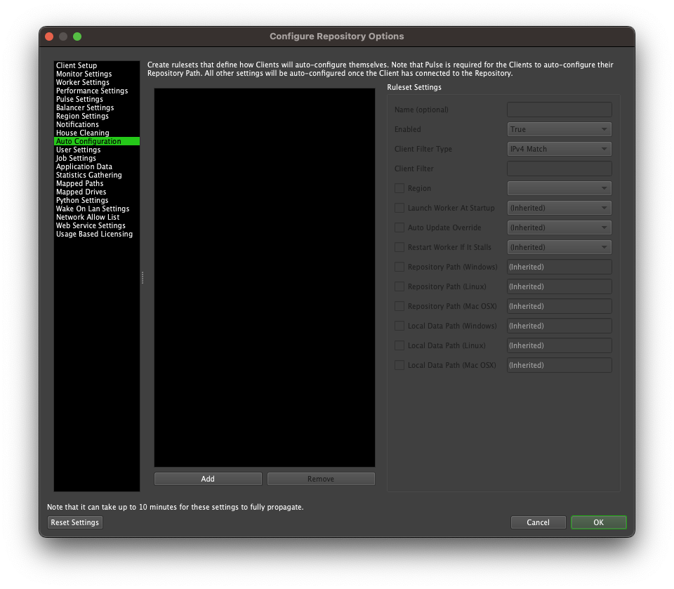Repository Configuration — Deadline 10.3.1.4 documentation